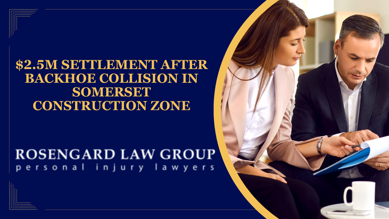 $2.5M Settlement After Backhoe Collision in Somerset Construction Zone